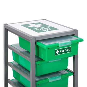 Education Plus – First Aid Tote Tray Trolley Standard Combination ...